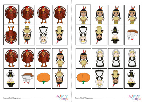 Thanksgiving Dominoes | Activity Village