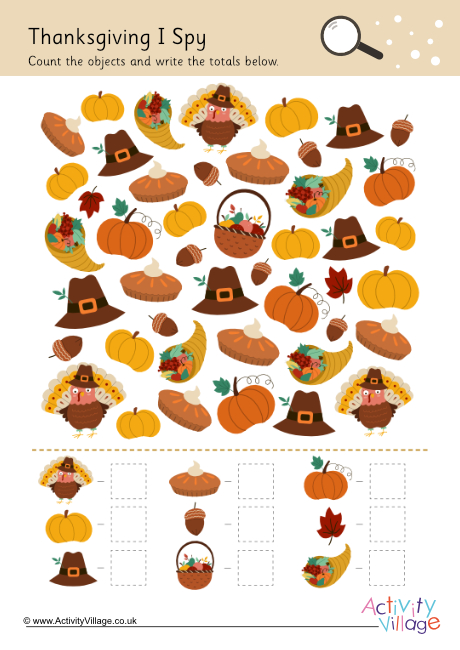 More Thanksgiving Puzzles | Activity Village