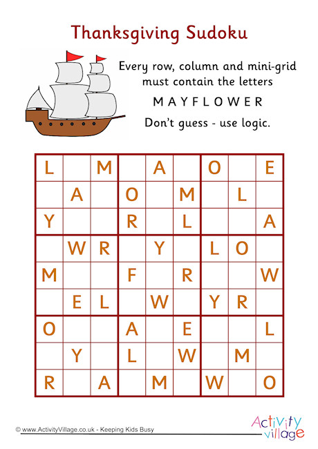 Word Sudoku | Activity Village