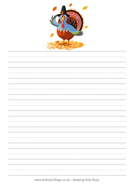 Thanksgiving Stationery | Activity Village