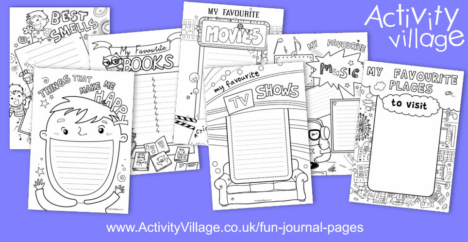The First of a New Collection of Fun Journal Pages | Activity Village