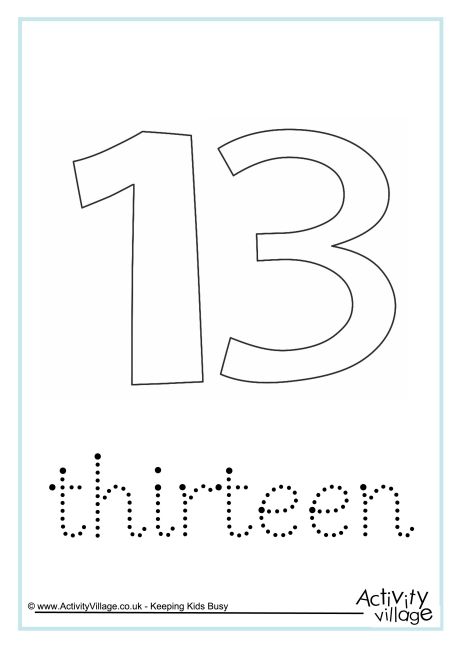 Number Word Tracing Worksheets | Activity Village