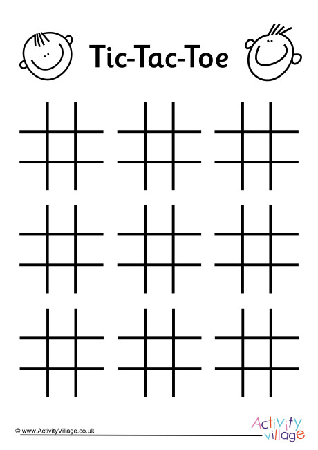 Tic-Tac-Toe Grid Small | Activity Village