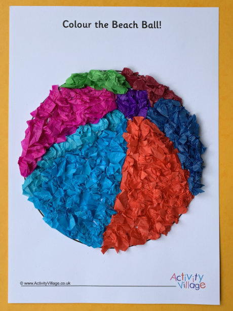 Tissue Paper Beach Ball | Activity Village