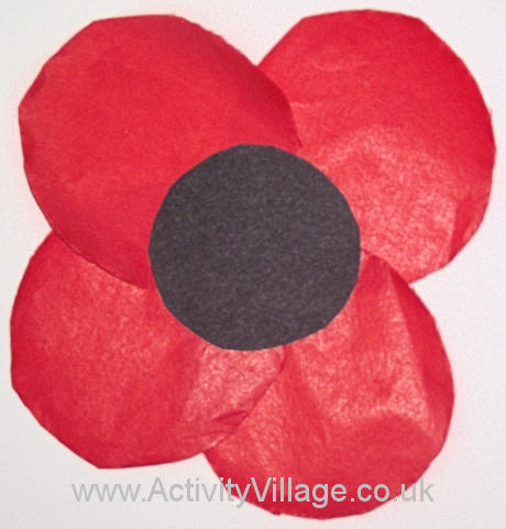 Tissue Paper Poppy | Activity Village