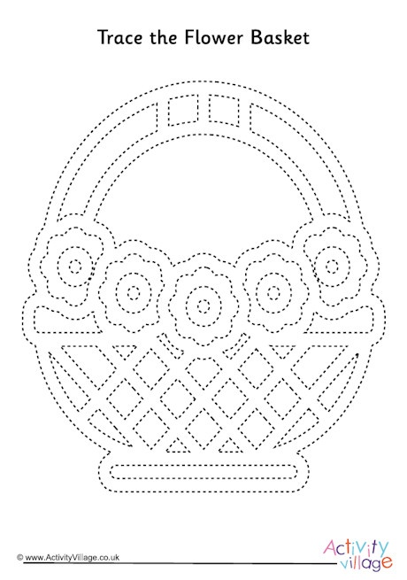 Flower Tracing Pages | Activity Village