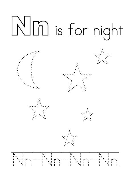 Tracing Alphabet N | Activity Village