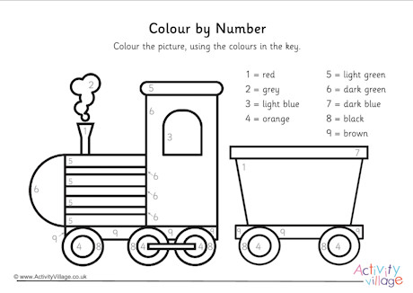 Transport Colour by Number | Activity Village