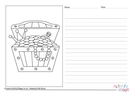 Treasure Chest Story Paper | Activity Village