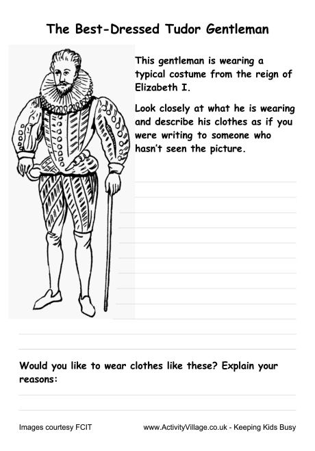 Tudor Worksheets | Activity Village