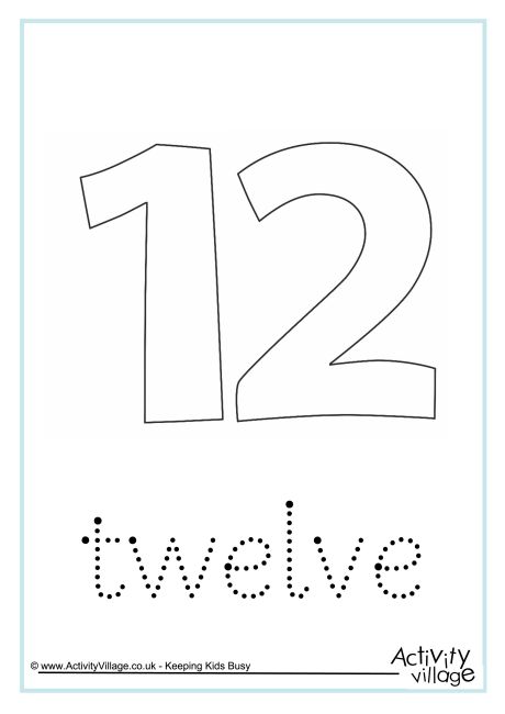 Number Word Tracing Worksheets | Activity Village