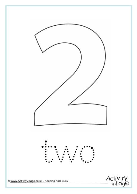 Number Word Tracing Worksheets | Activity Village