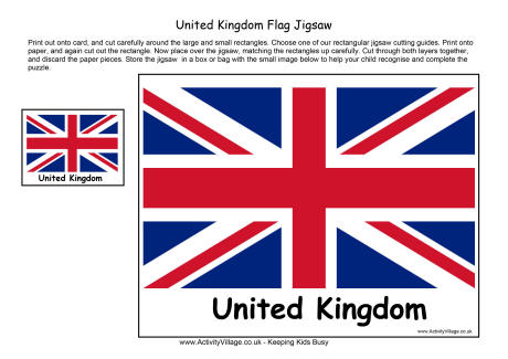 United Kingdom Flag Printables | Activity Village