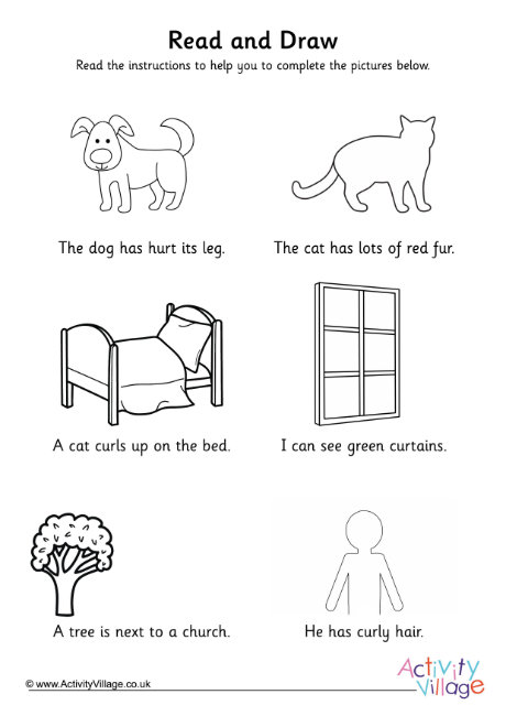 Phase Three Read and Draw | Activity Village