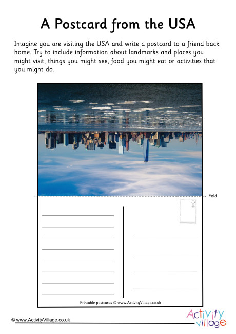US Postcards | Activity Village