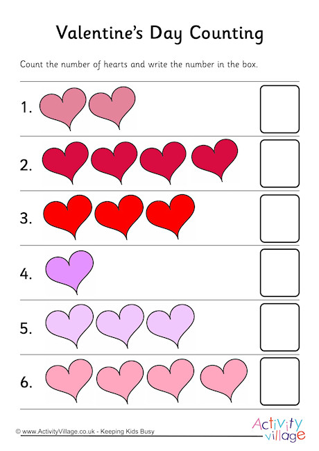 First Counting Worksheets | Activity Village