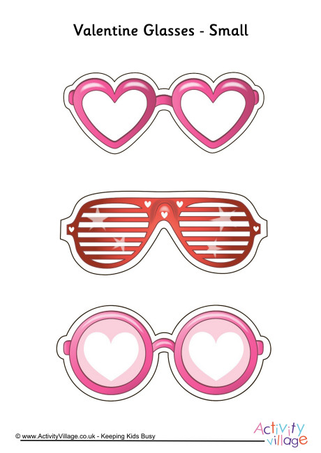 Valentines Glasses | Activity Village