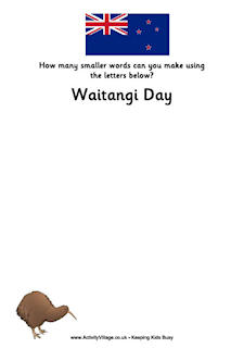 Waitangi Day Colouring Pages | Activity Village