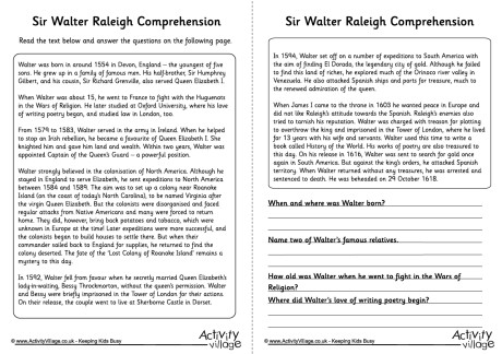 Walter Raleigh | Activity Village