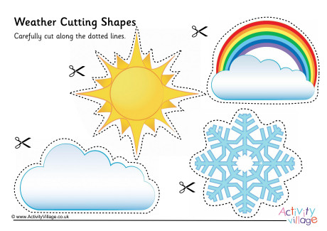 Weather Cutting Shapes 2 | Activity Village
