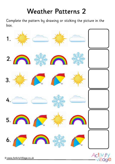Pattern Worksheets | Activity Village