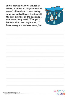 Weather Story Paper | Activity Village