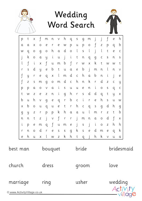 Wedding Puzzles | Activity Village