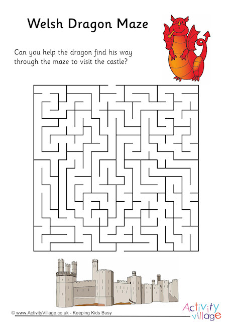 Welsh Dragon Maze | Activity Village
