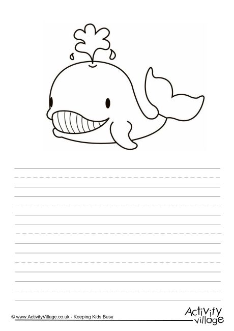 Whales - Colouring and Printables for Kids