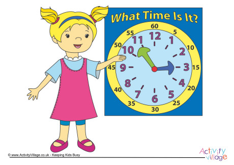 Telling Time Posters | Activity Village