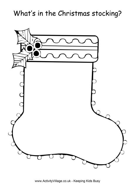 Christmas Stocking Printables | Activity Village