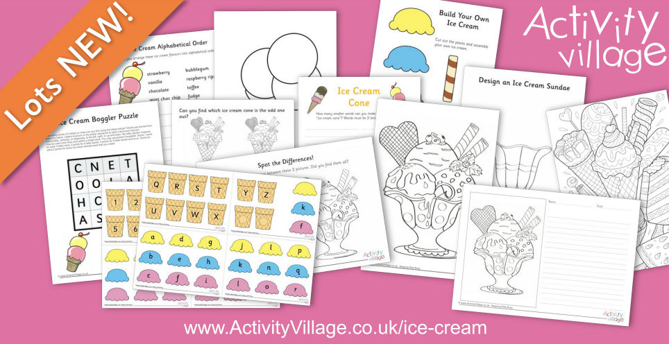 Who Loves Ice Cream? New Ice Cream Themed Activities for the Kids ...