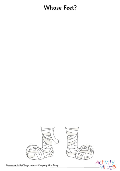 Whose Feet | Activity Village