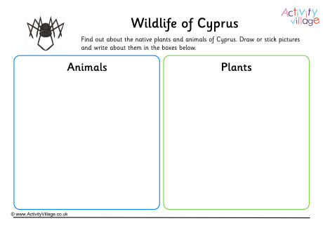 Wildlife Of Cyprus Worksheet | Activity Village