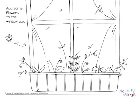Window Box Doodle Page | Activity Village