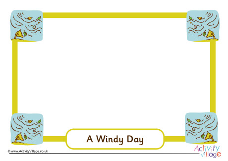 Windy Day Picture Frame | Activity Village