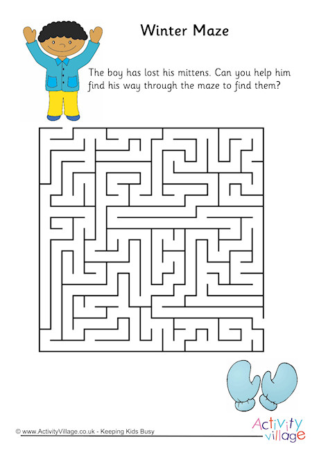 Winter Mazes | Activity Village