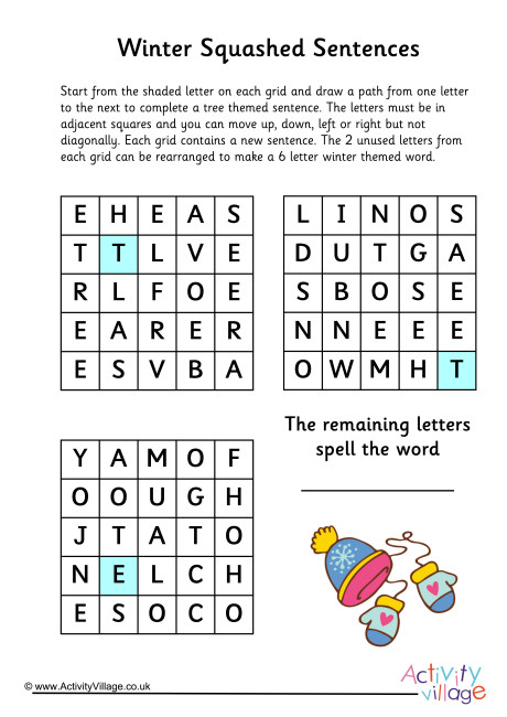 More Winter Puzzles | Activity Village