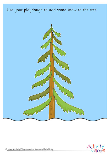 Winter Playdough Mats | Activity Village