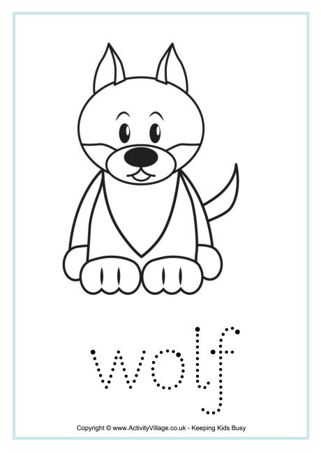 Wolf Worksheets | Activity Village