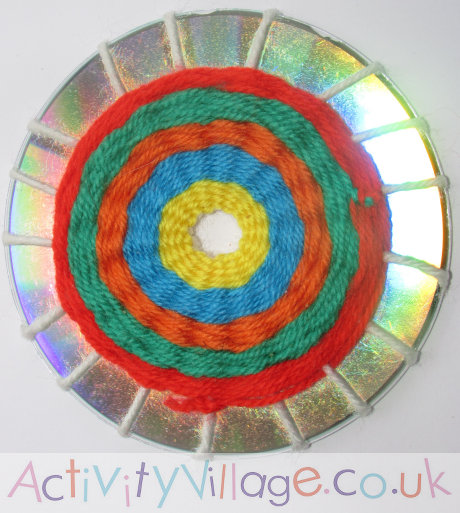 Woven CD Mandala | Activity Village