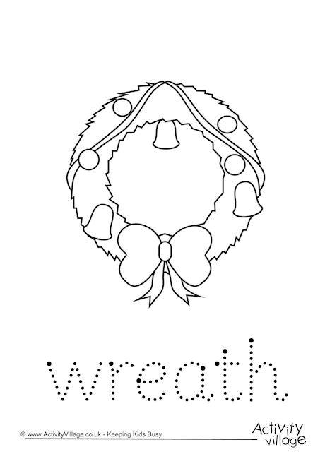 Christmas Wreath Printables | Activity Village