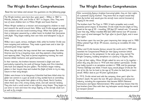 The Wright Brothers | Activity Village