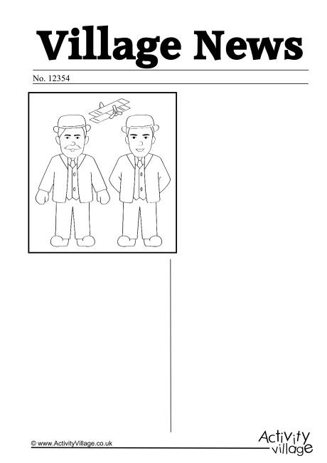 Famous People Newspaper Writing Prompts | Activity Village