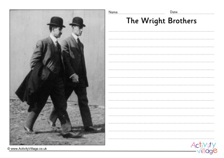 Wright Brothers Story Paper 2 | Activity Village