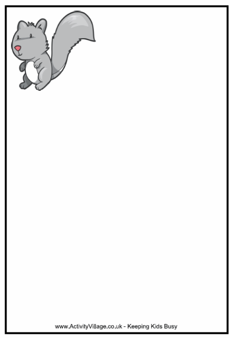 Squirrel Printables | Activity Village