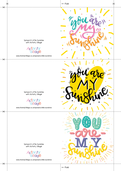 Spread A Little Sunshine | Activity Village