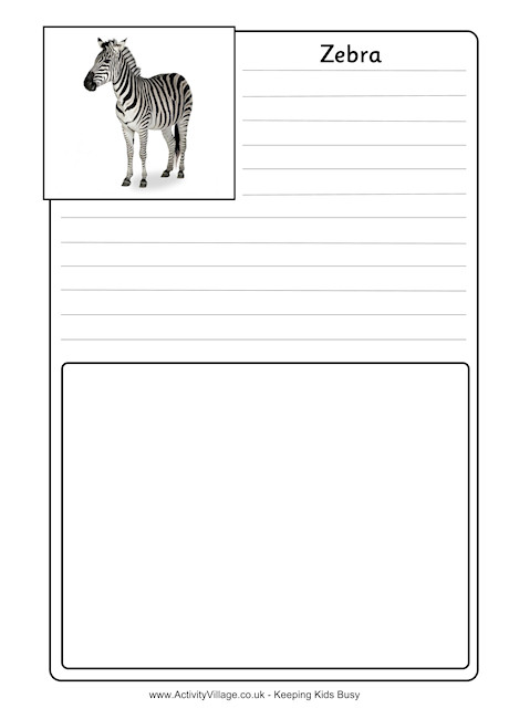 Animal Notebooking Pages | Activity Village