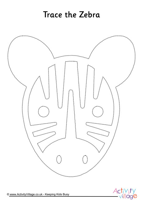 Zebra Tracing Page 2 | Activity Village